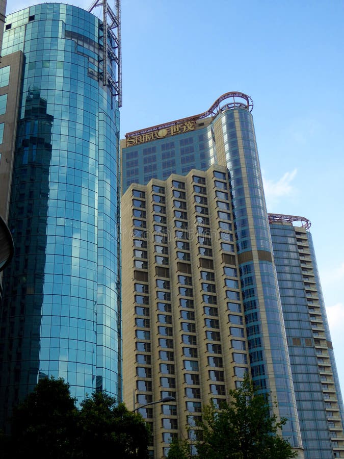 Tall Modern Buildings in Shanghai Stock Image - Image of background ...