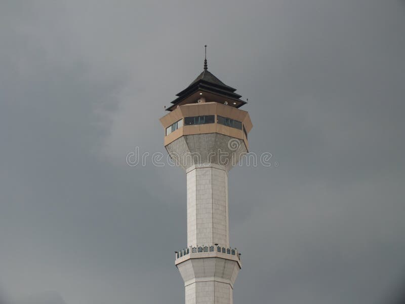 Tall Mosque Tower stock image. Image of tower, tall - 188629267