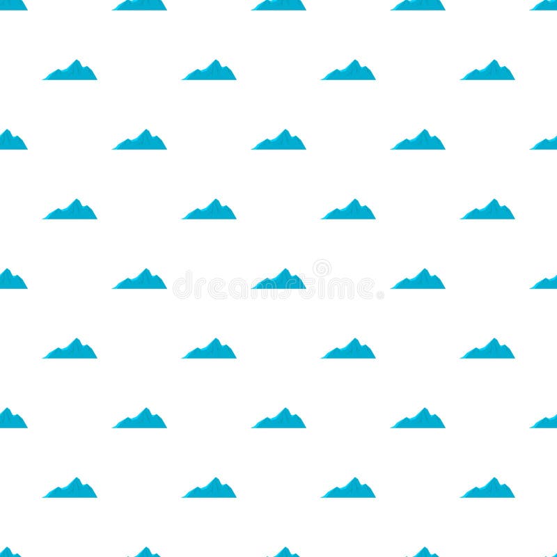 Tall Mountain Pattern Seamless Stock Illustration - Illustration of ...