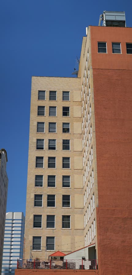 Tall Orange Building stock photo. Image of downtown, office - 6965210