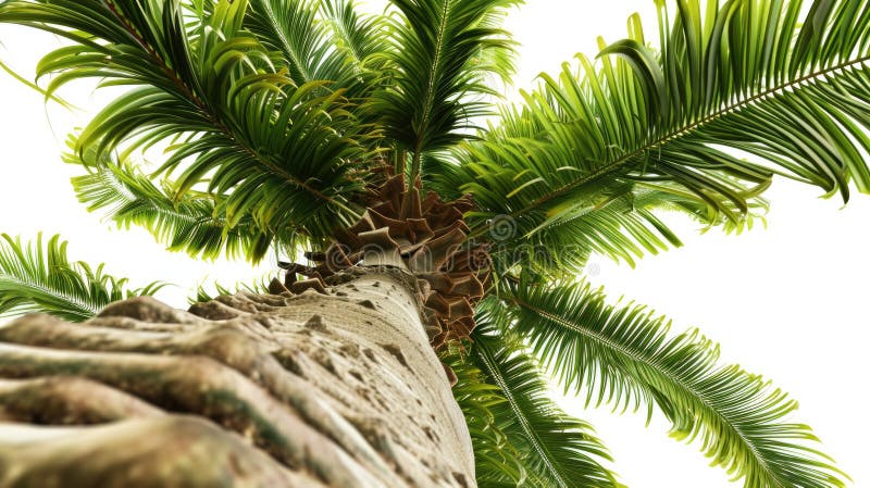 Tall Palm Tree Green Leaves Brown Tips Stock Photos - Free & Royalty ...