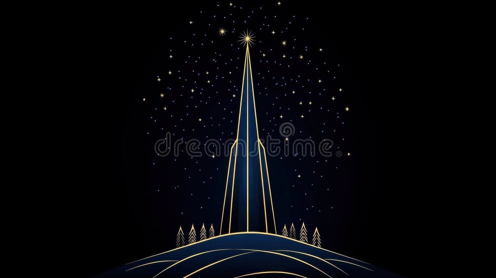 A Tall, Pointed Structure with a Star at the Top, Surrounded by a ...