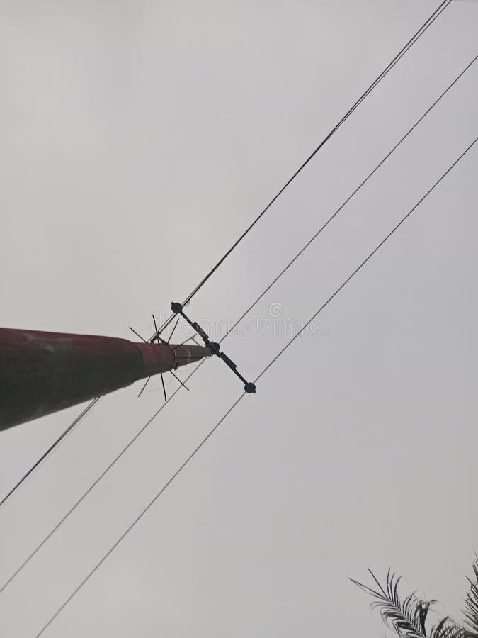 Tall power poles stock image. Image of poles, listrik - 338866823