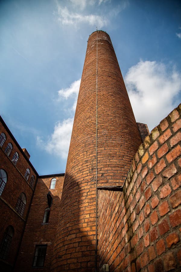 Tall red brick chimney stock photo. Image of chimney - 126316556