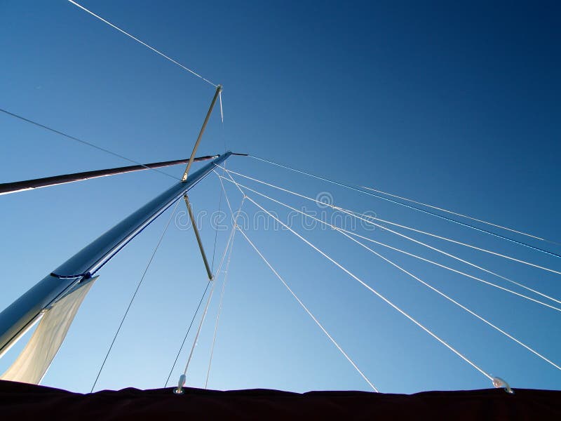 Tall rigging mast stock image. Image of platform, boats - 3647573