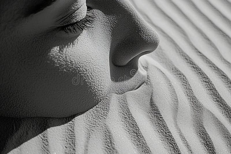 Tall Rippled Sand Dunes Showcase Intricate Patterns and Textures Late ...