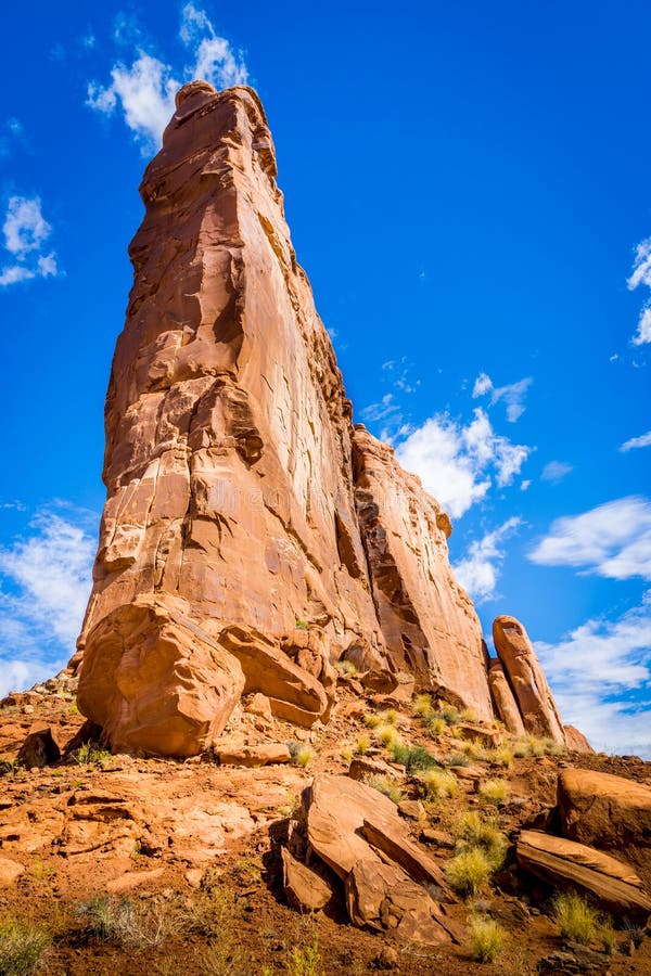Tall Rock stock photo. Image of national, empty, blue - 65244344