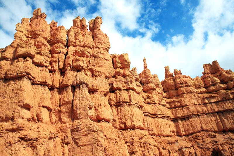 Tall Sandstone Spires stock image. Image of blue, colorful - 19855007