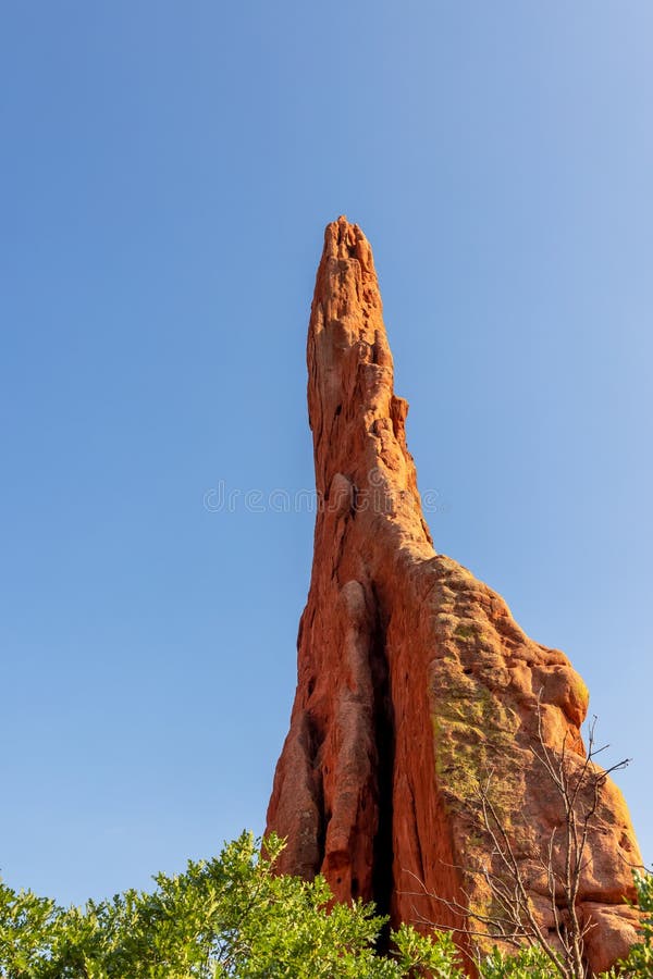 Rock Formation at the Garden of Gods Park in Colorado Stock Image ...