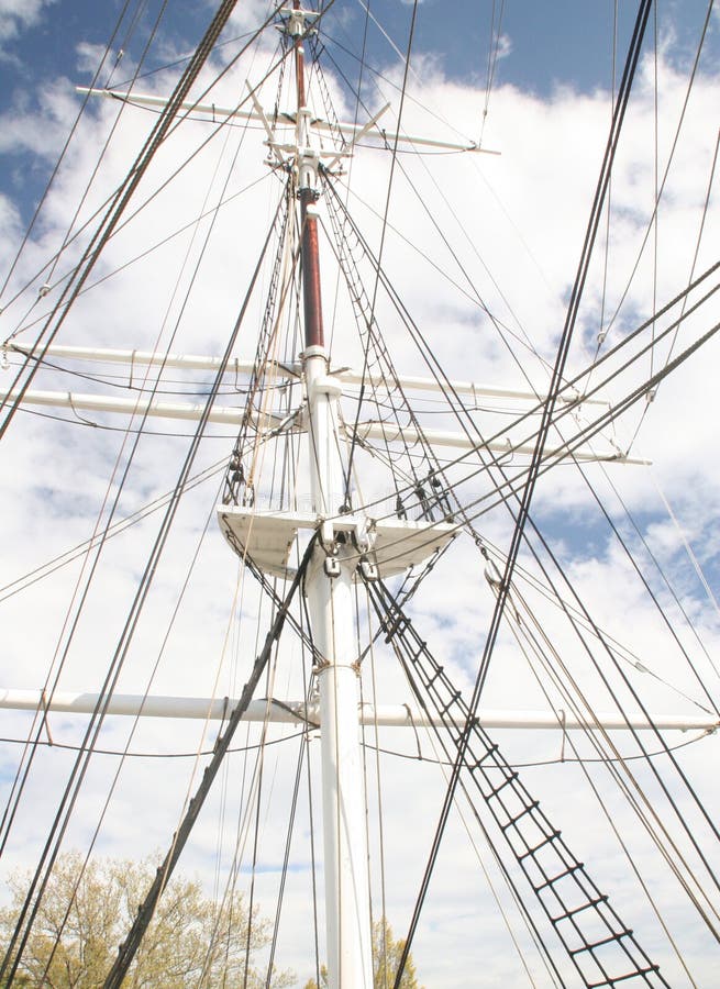 Tall Ship Mast stock image. Image of summer, museum, blue - 128831