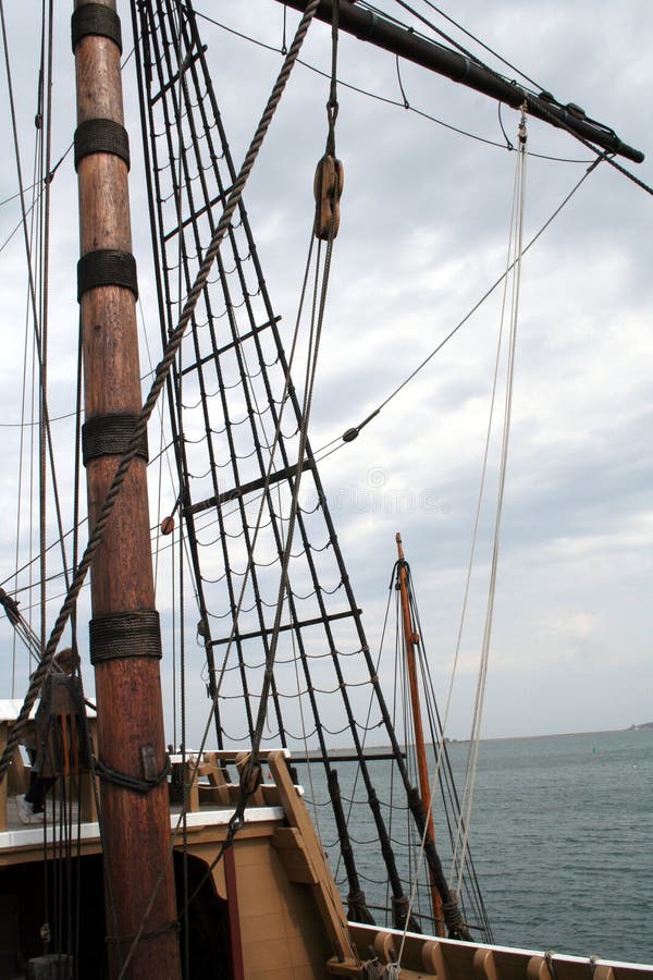 Tall Ship Mast stock photo. Image of lake, mast, wooden - 686088