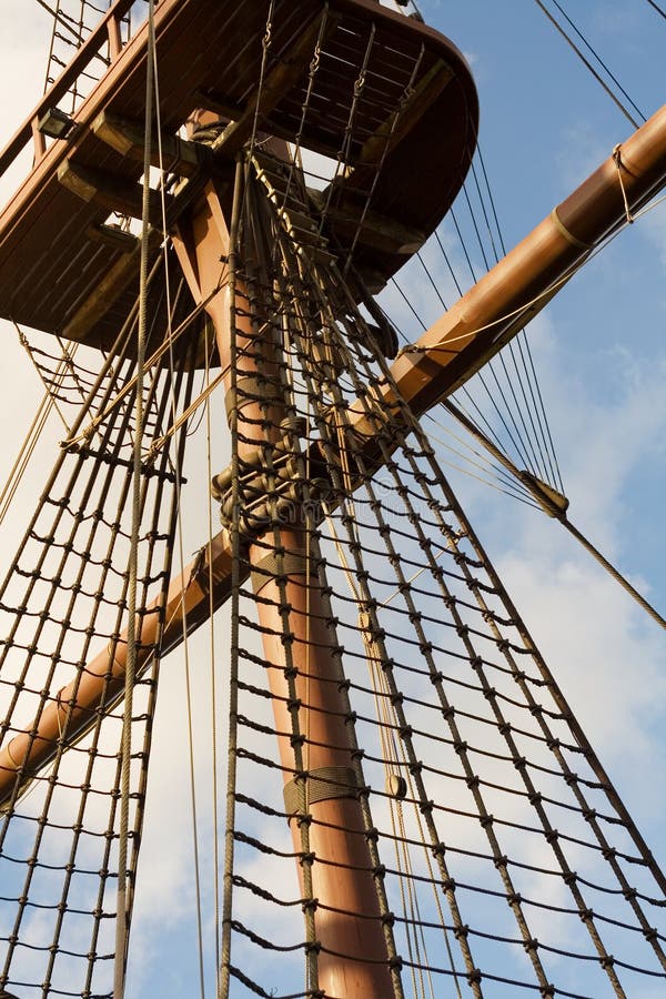 Tall Ship Rigging stock photo. Image of knots, scheepvaartmuseum - 2442718