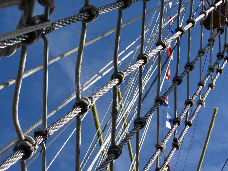 Tall Ship Rigging Rope stock image. Image of tall, nautical - 25285107