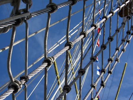 Tall Ship Rigging Rope stock image. Image of tall, nautical - 25285107