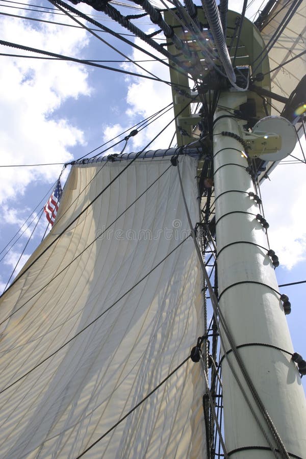 Tall Ship Rigging & Sails Stock Photo - Image of sailing, rigger: 12738216