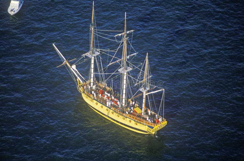 Tall Ships Sail in a Parade in New York Harbor during the 100 Year ...