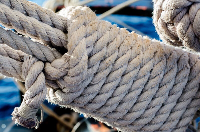 Tall Ship Sailing Rope Detail Stock Image - Image of sail, adventure ...