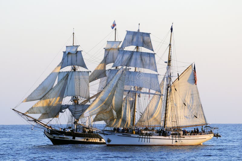 Tall ships stock image. Image of boat, coast, ocean, sail - 1106265
