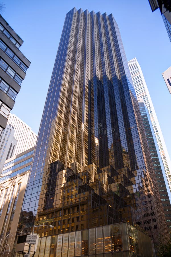Tall Skyscraper Buildings of Manhattan, New York. Close Up and Detail ...