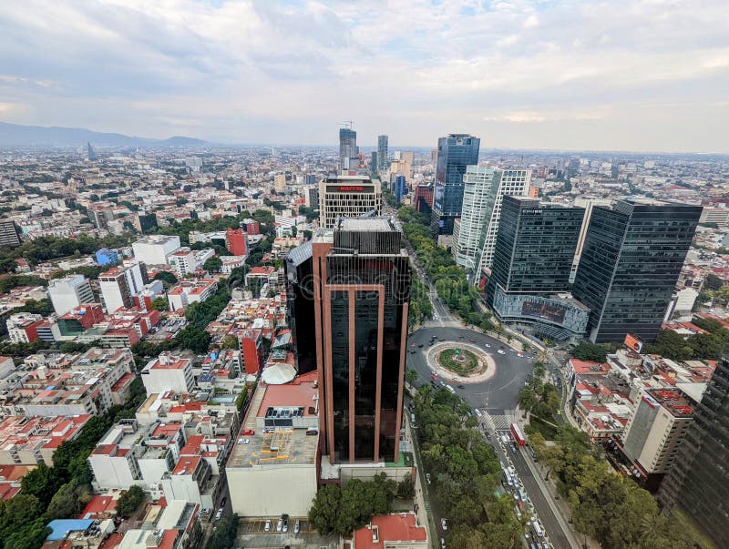 Tall Skyscrapers in Mexico City from Above Editorial Stock Photo ...