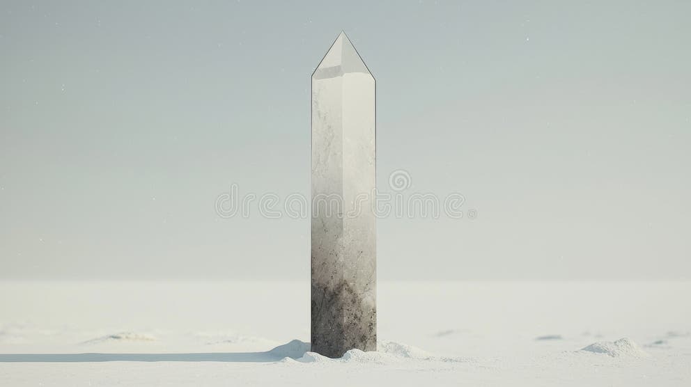 A Tall, Slender, Pointed Structure with a Gradient of Color Stands in a ...