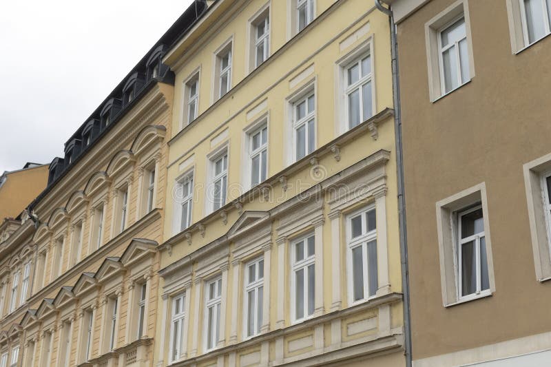 A Tall and Spacious Building Which Has a Lot of Windows on it Stock ...