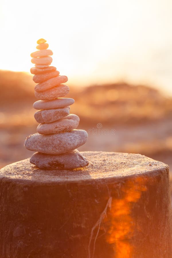 Tall Stack of Stones stock photo. Image of natural, beach - 87854650
