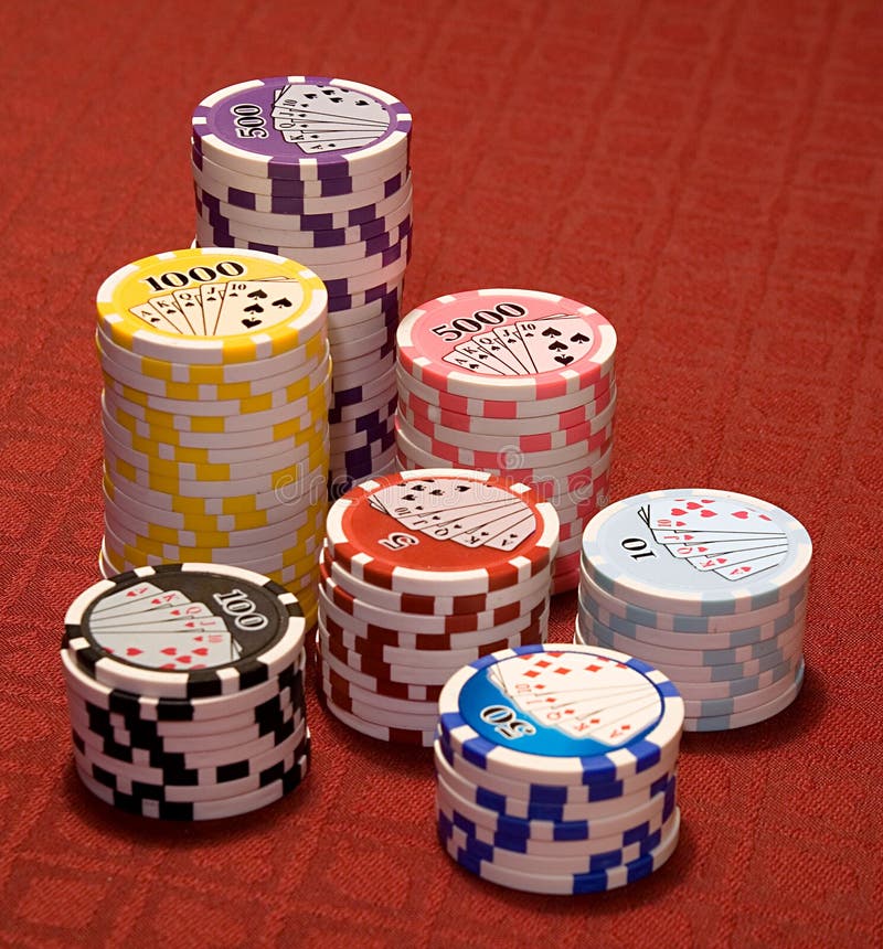 Tall stacks of chips stock image. Image of poker, blue - 1850955