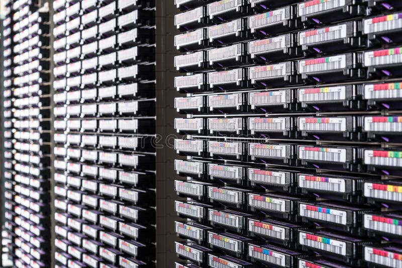 Tall stacks of hard drives stock image. Image of display - 259878609