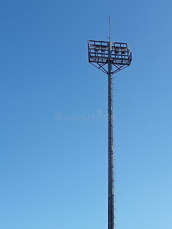 Tall Stadium Lights during the Day Stock Photo - Image of stadium, noon ...
