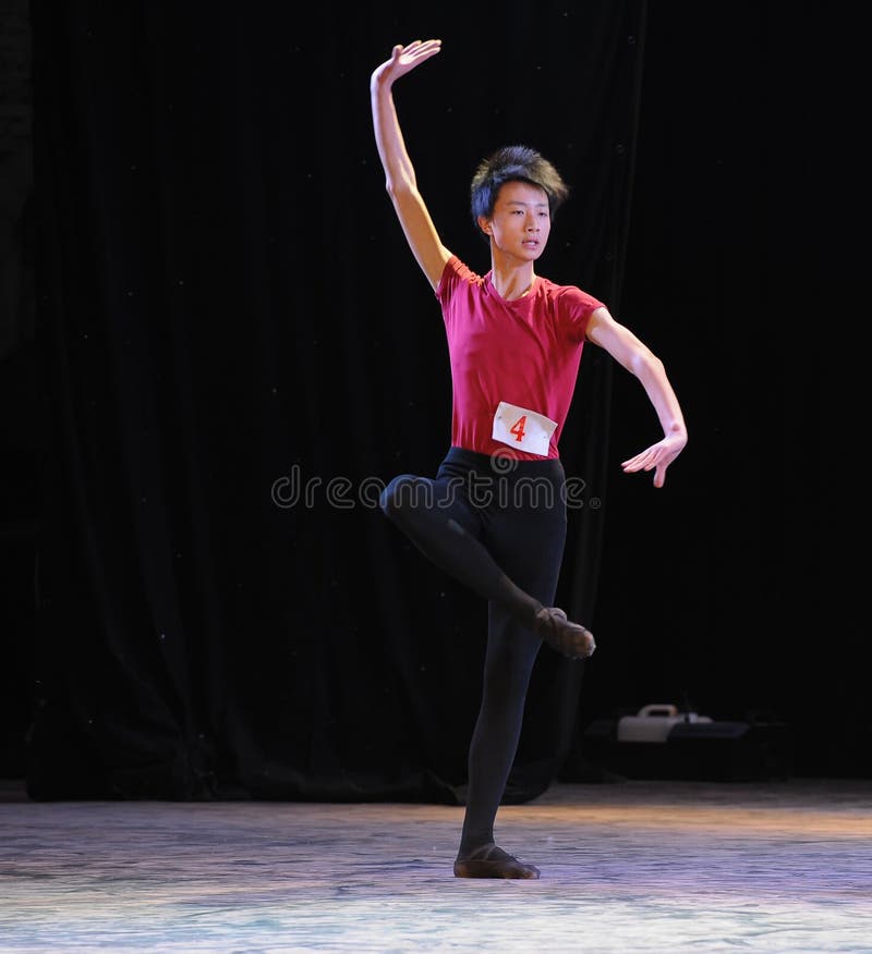 Tall and Straight-the Basic Skill of Dance Training Editorial Stock ...