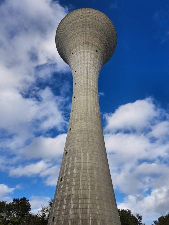 Tall Tower Constructed from Concrete and Featuring Multiple Large Walls ...