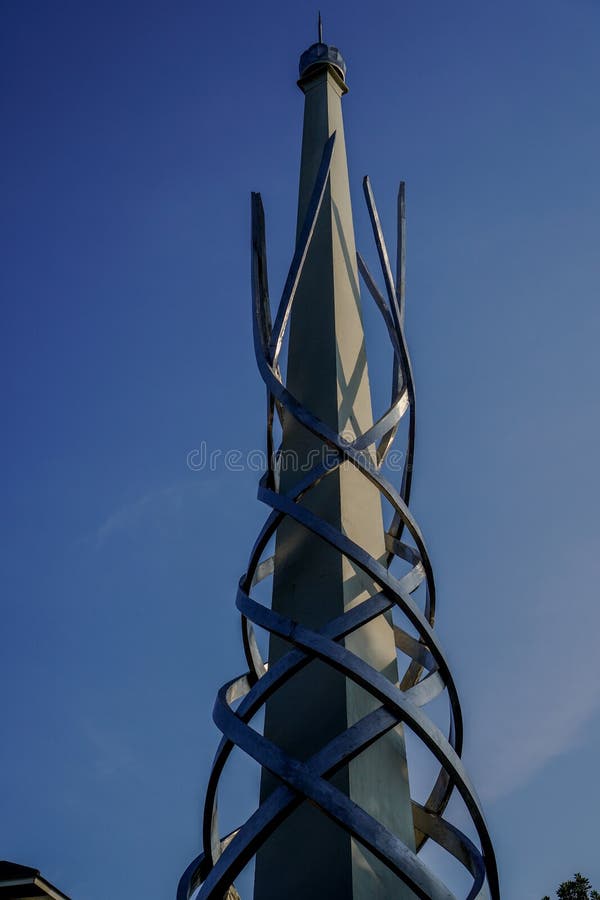 Tall Tower Monument Facing the Sky Stock Image - Image of glass ...