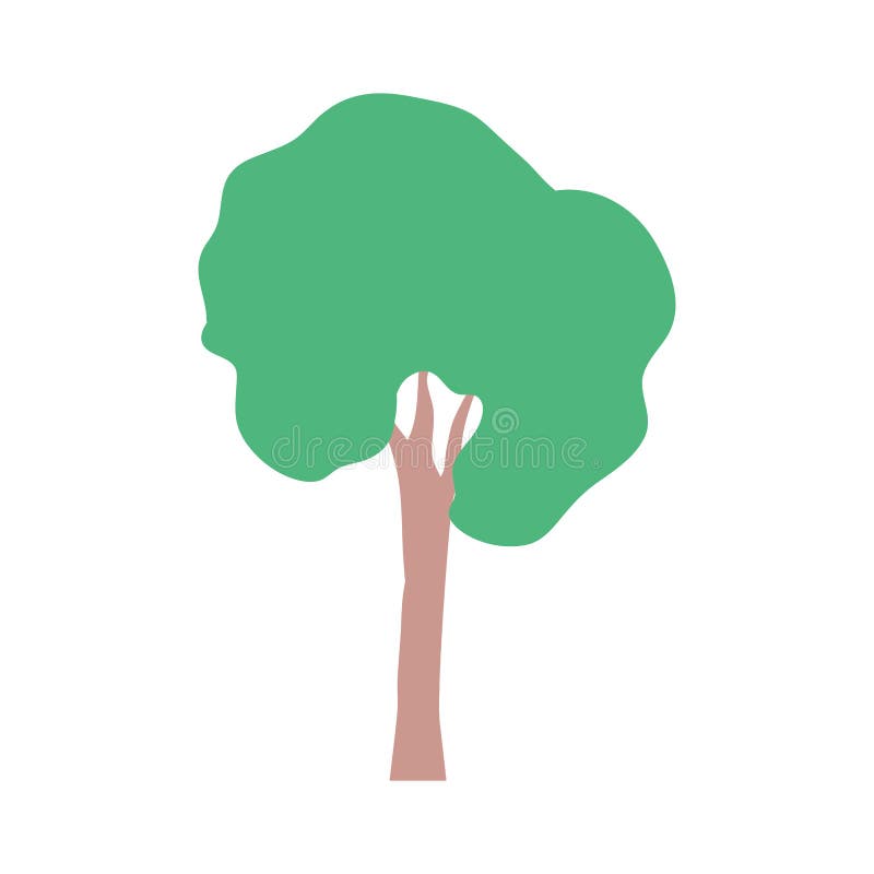 Tall tree isolated icon stock vector. Illustration of outdoor - 143947664