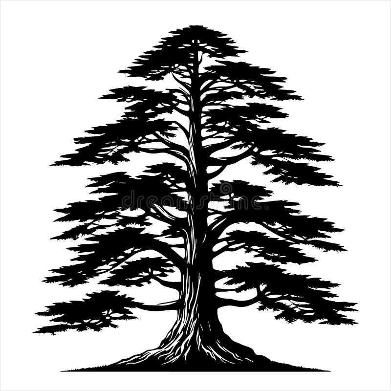 Tall Tree Silhouette Stock Illustrations – 10,919 Tall Tree Silhouette ...