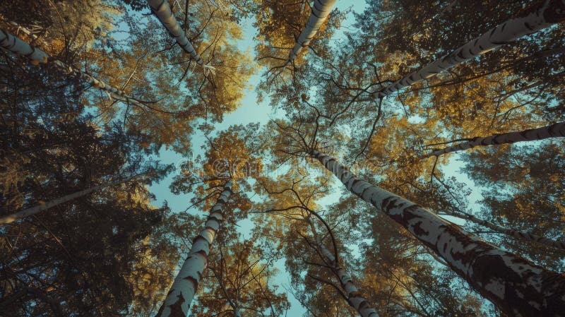 Tall Trees in Forest stock photo. Image of environment - 372441170