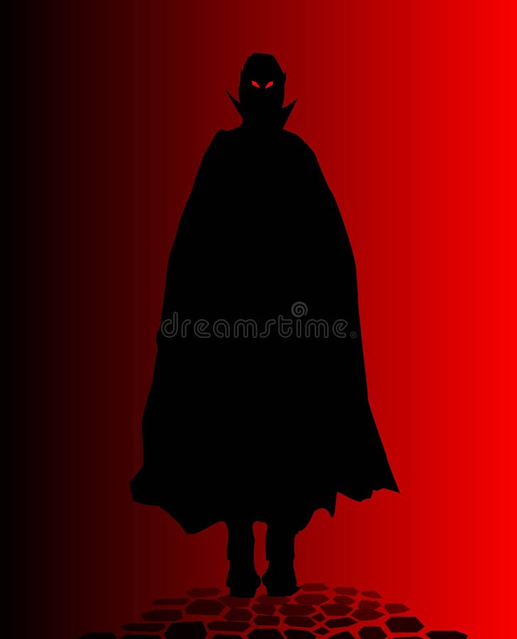Vampire in Red stock vector. Illustration of standing - 112735160