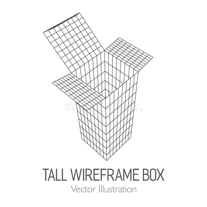 Tall Vertical Rectangle Box Stock Vector - Illustration of package ...