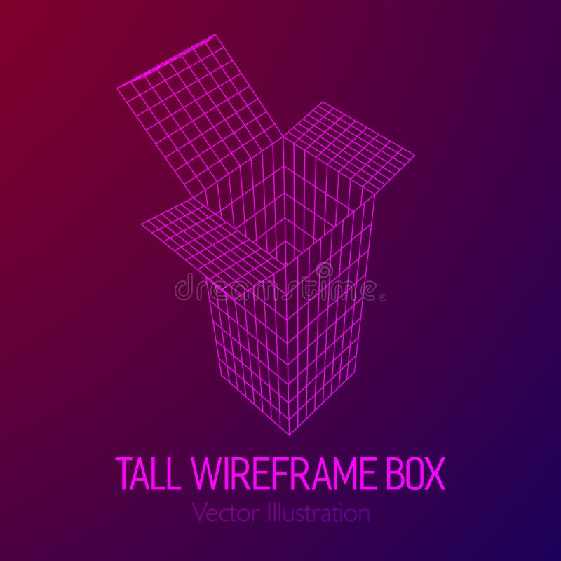 Tall Vertical Rectangle Box Stock Vector - Illustration of pack ...