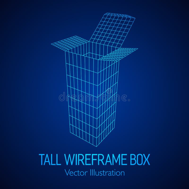 Tall Vertical Rectangle Box Stock Vector - Illustration of retail ...