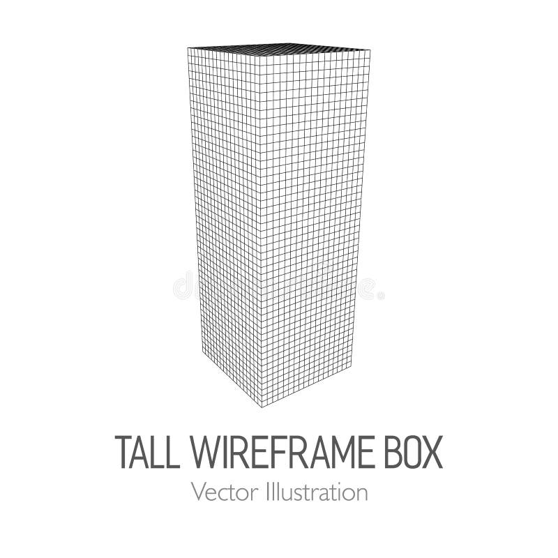 Tall Vertical Rectangle Box Stock Vector - Illustration of frame, house ...