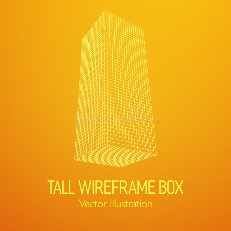 Tall Vertical Rectangle Box Stock Vector - Illustration of skyscraper ...