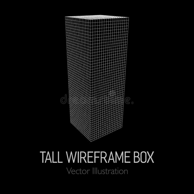 Tall Vertical Rectangle Box Stock Vector - Illustration of pack ...