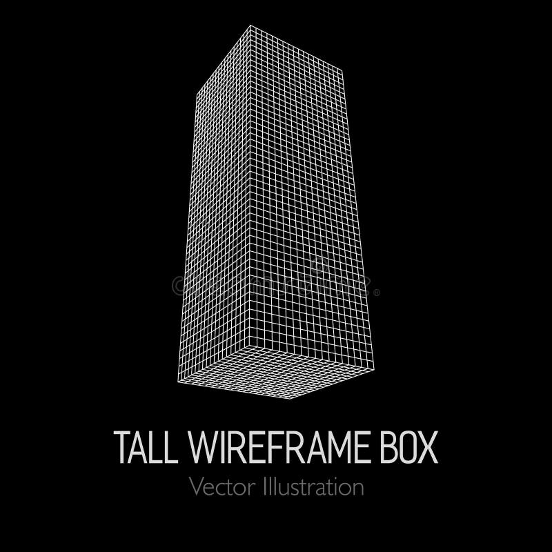 Tall Vertical Rectangle Box Stock Vector - Illustration of product ...