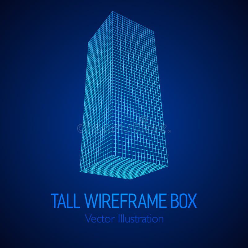 Tall Vertical Rectangle Box Stock Vector - Illustration of retail ...