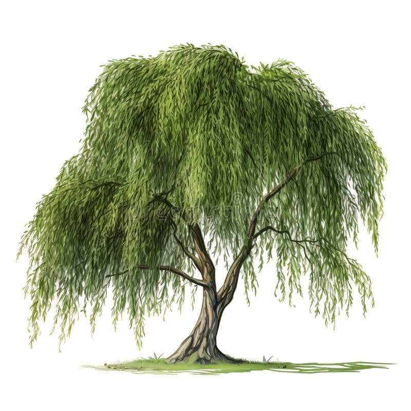 Drooping Tree Stock Illustrations – 293 Drooping Tree Stock ...