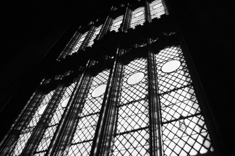 Tall Windows, University Gothic Style Stock Image - Image of chicago ...