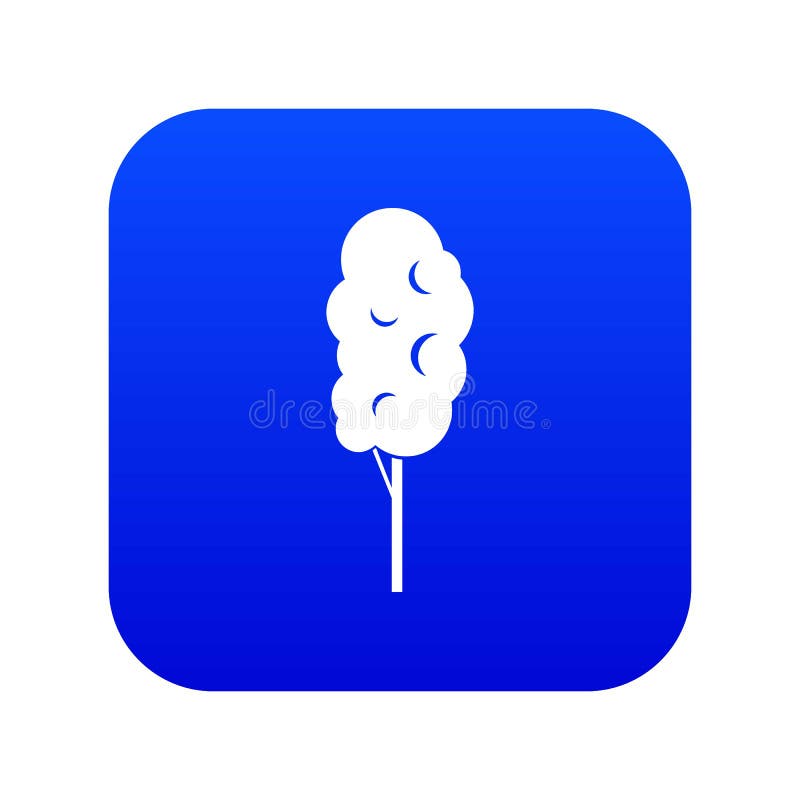 Tall Wood Icon Digital Blue Stock Vector - Illustration of botany ...