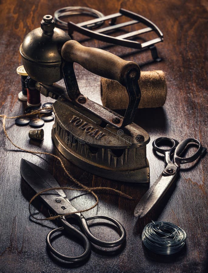 Iron stuff stock image. Image of scissors, metal, table - 290408601