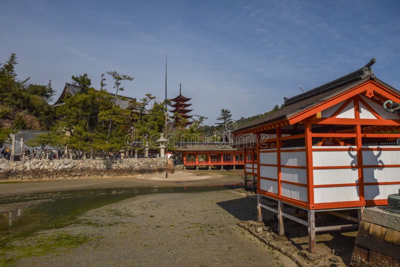 Temple from the Floating Castle Stock Image - Image of hiroshima ...